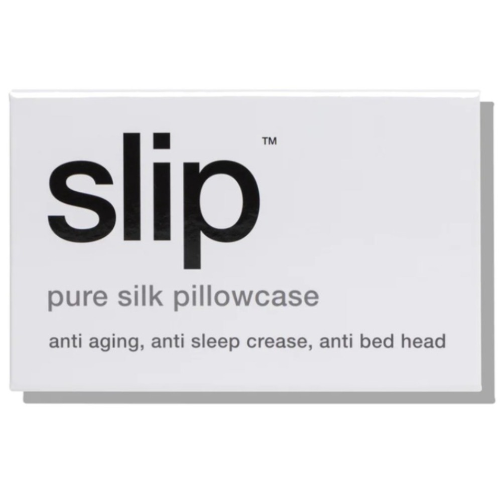 SLIP PURE SILK PILLOWCASE WHITE COLOUR QUEEN STANDARD - Own4Less